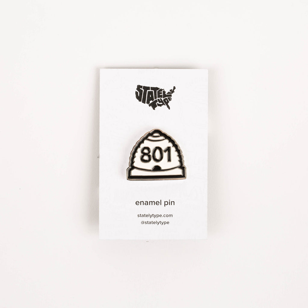 The 801 - Enamel Pin – Stately Type